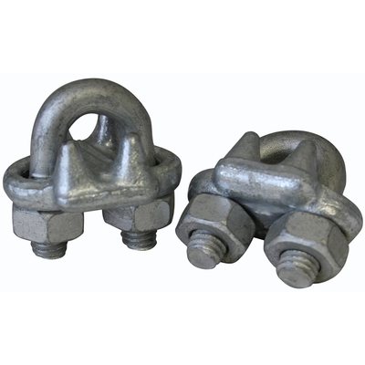 100 Drop Forged Hot Dip Galvanized Wire Rope Cable Clips, 3/16" | eBay