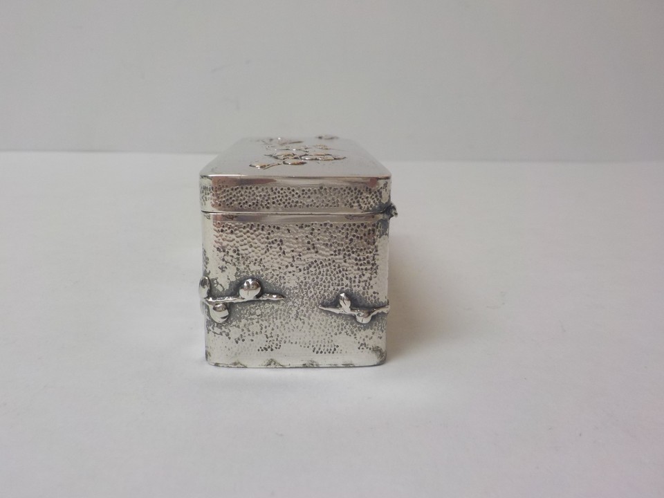 Chinese Export 900 Silver Embossed Box, marked Sing Fat, c. 1900 | eBay