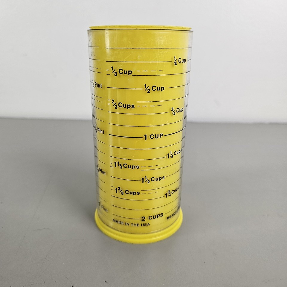 Vintage Metric Wonder Measuring Cup Adjustable Wet Dry 2 Cup Milmour ...