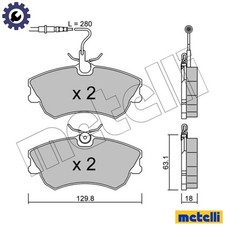 BRAKE PAD SET DISC BRAKE 22-0222-0 FOR RENAULT ESPACE/III/Mk G8T716/714 ...