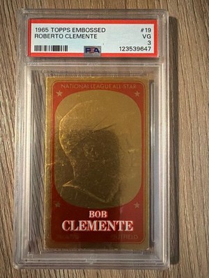 1965 Topps Embossed #19 Roberto Clemente Bob PSA 3 VG | eBay