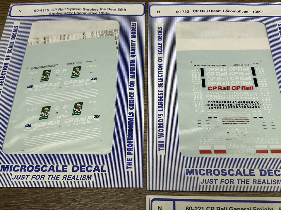 Microscale Decals N Scale CP Rail Intermodal Diesel Smokey Hopper Decal ...