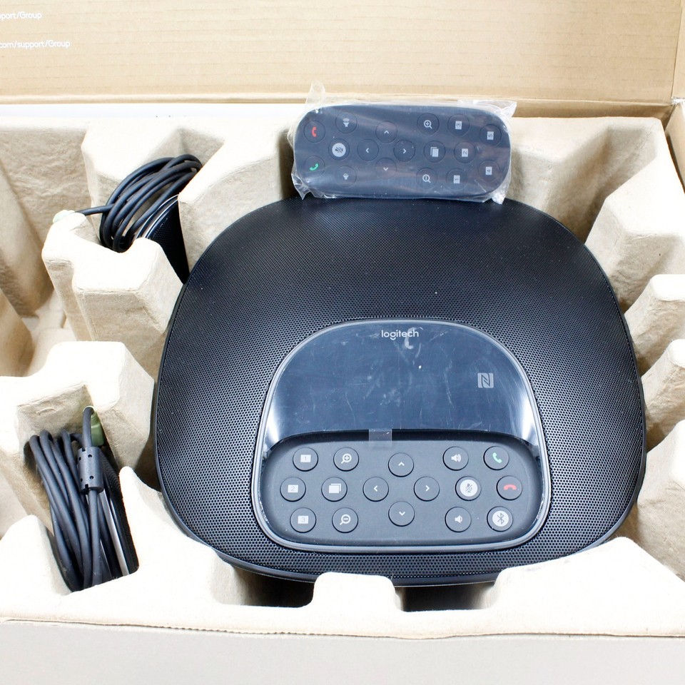 Logitech Group Video Conferencing Bundle with Expansion Mics 960-001060 ...