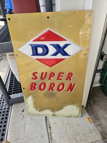 Vintage DX Gas Oil BORON Pump Plate Sign Signs Nice | eBay