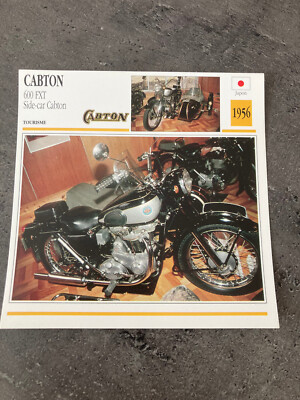 CARTE FICHE MOTO collection ATLAS CABTON 600 FXT SIDE CAR CABTON | eBay