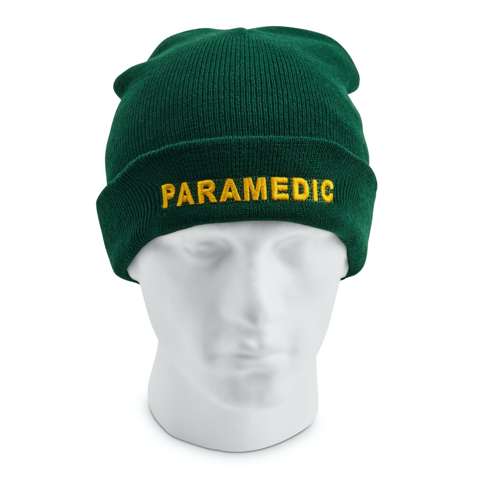 PARAMEDIC Beanie / Woolly Hat (GREEN) for Ambulance St John Medic EMT ...