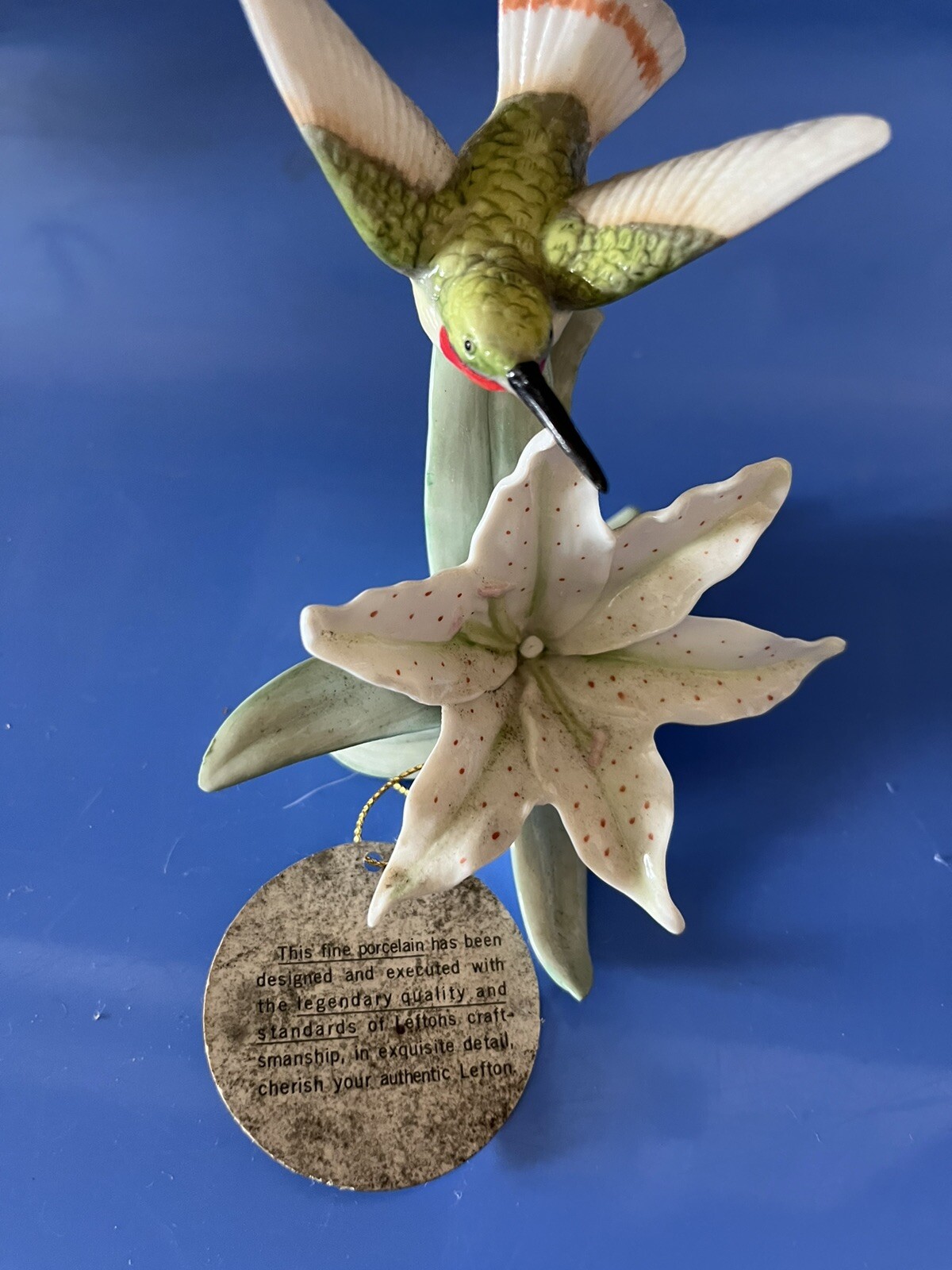 Lefton Hummingbird Figurine Sevilla Signed Geo Z Lefton 1987 Numbered ...