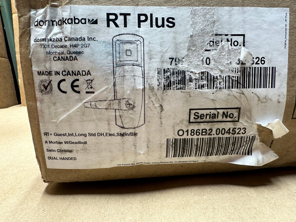 Dormakaba RT Plus Mortise w/ Deadbolt Doorknob Guest Entry Satin 79 Series RFID | eBay