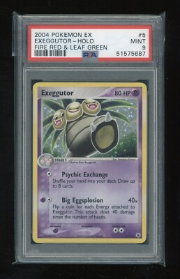 POKEMON EX Fire Red & Leaf Green EXEGGUTOR 5/112 Holo Rare PSA 9 MINT ...