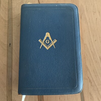Masonic Holy Bible King Solomon’s Temple In Masonry 1957 Holman Leather ...