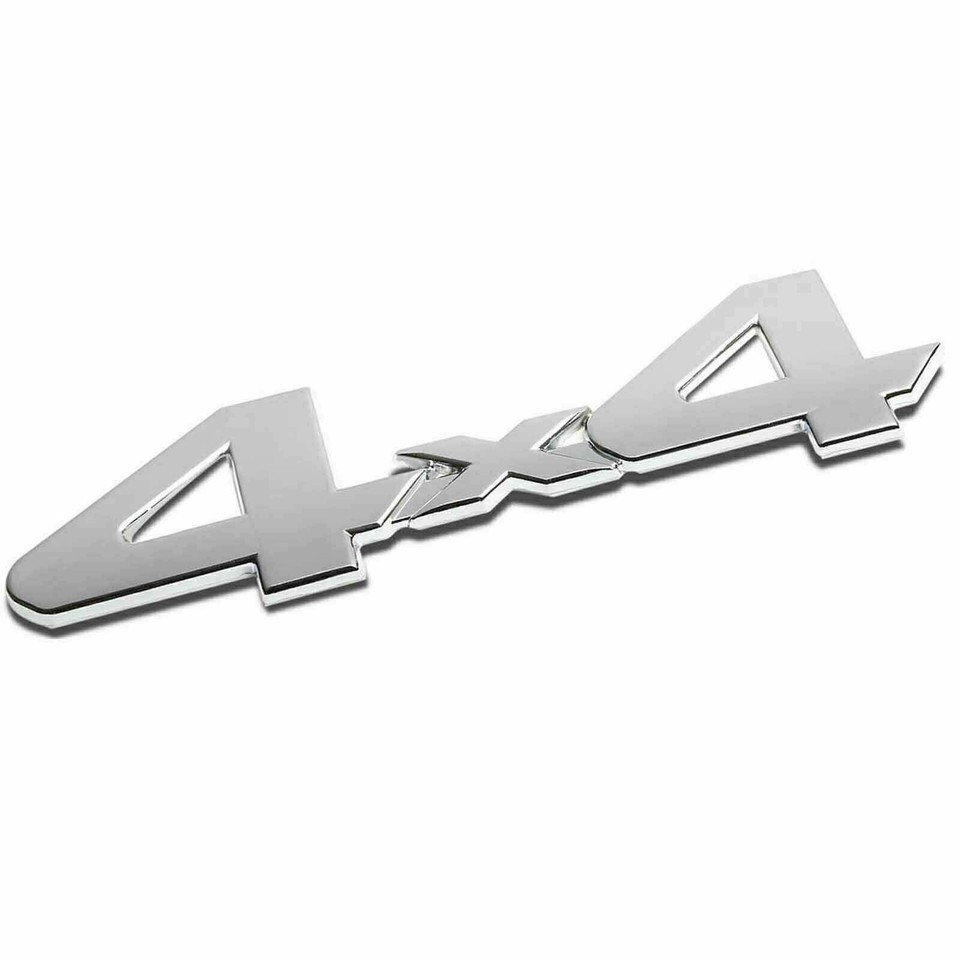 4x4 Silver Badge Logo Tailgate Trunk Emblem Aluminum Alloy For Toyota ...