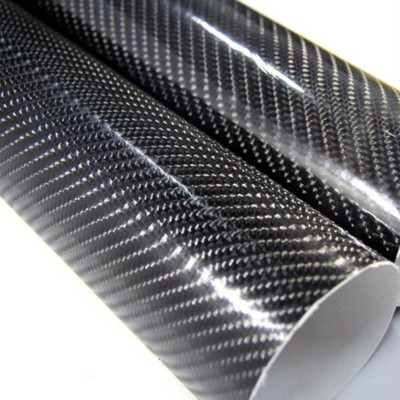 12" x 60" Premium 4D Gloss Black Carbon Fiber Vinyl Wrap Bubble Free ...