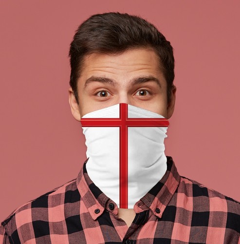 St Georges Flag Design England Facemask Neck Tube Neck Warmer Snood | eBay