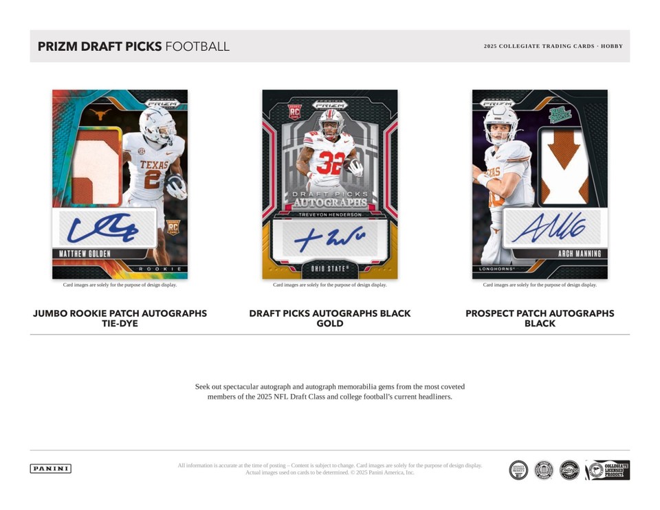 Eric Dickerson 2025 Panini PRIZM DRAFT PICKS 1 Case (16 Box) Player ...