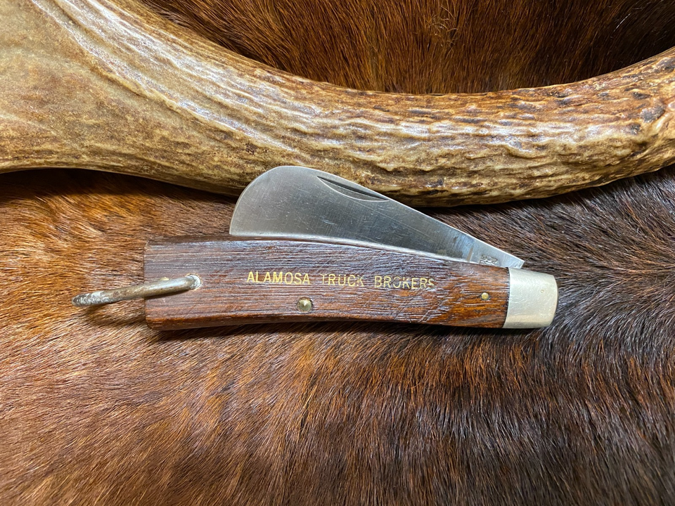 Schrade Walden N.Y. USA 136 Hawkbill Knife, Wood Handle, 4 7/16" | eBay