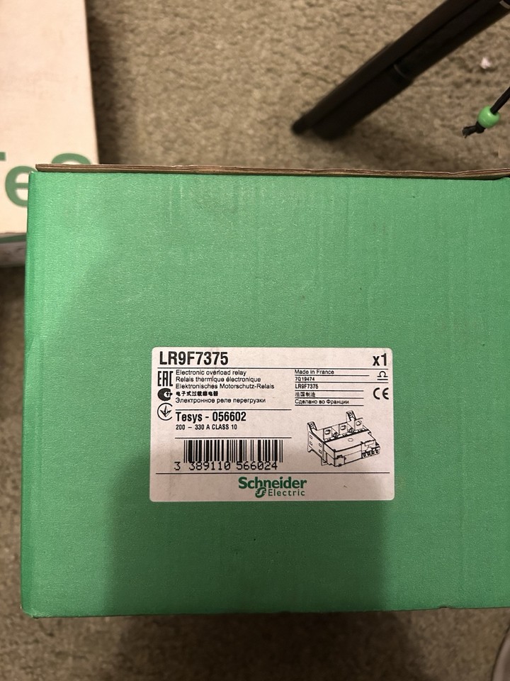 Schneider Electric Electronic Overload Relay LR9F7375 | eBay