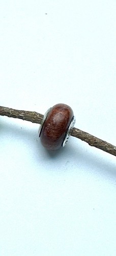 Genuine Pandora Sterling Silver Muirapiranga Wood Wooden Charm EUC ...