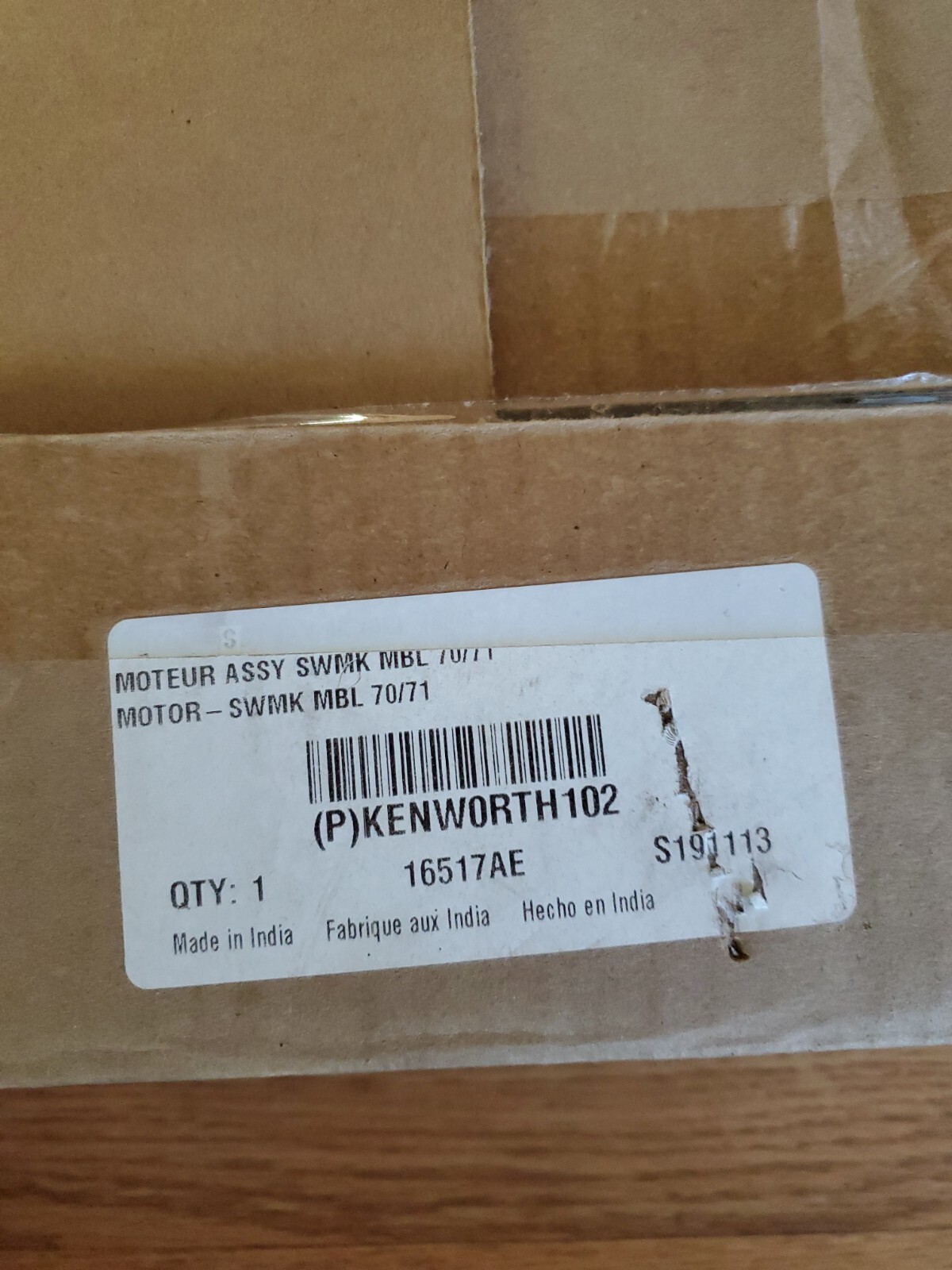 KENWORTH102 WIPER MOTOR 16517AE KENWORTH | eBay