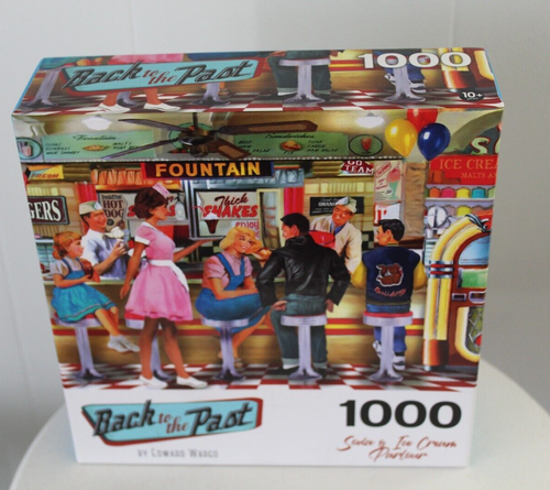 Back To The Past Soda &Ice Cream Palour by Edward Wargo 1000 Pc Jigsaw ...