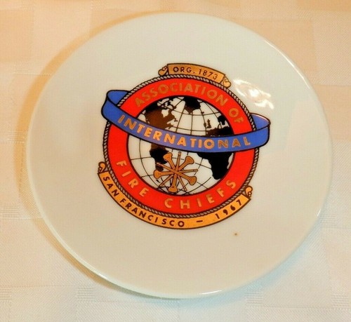 Vintage Assoc Of International Fire Chiefs Plate, San Francisco 1967 ...