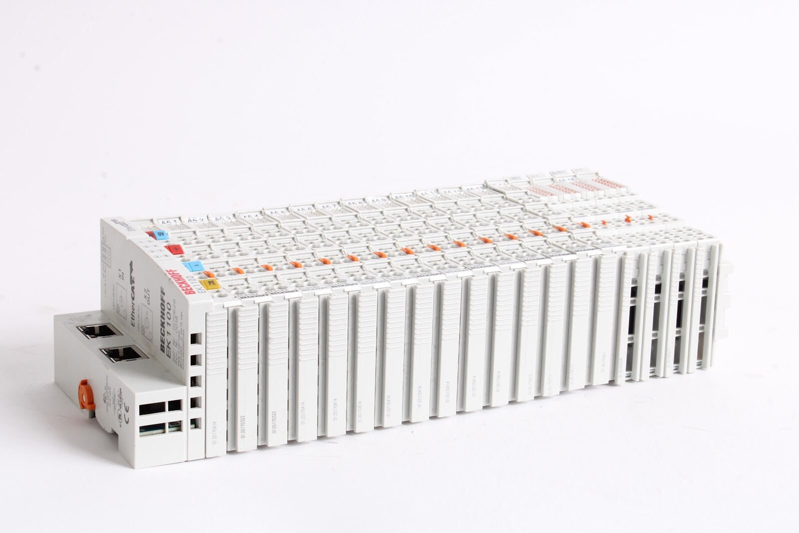 Beckhoff EK1100 EtherCAT With 2x EL3162, EL9186, EL1018, 2x: EL9187 ...