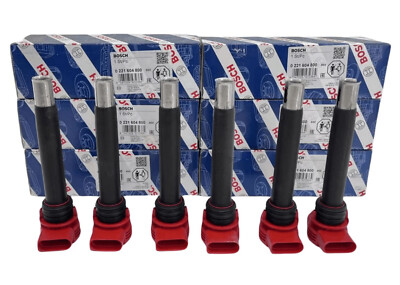 6PCS OEM Bosch Red Top Ignition Coil Packs Audi 3.0 3.2 FSI A4 A5 A6 Q5 ...