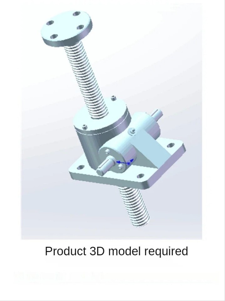 With Motor 1/2.5/5T Worm Gear Screw Lifter High-precision Lifting ...