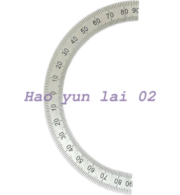 1PC New Half round dial stainless steel symmetrical angle ruler ...