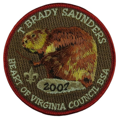 Heart of Virginia Council VA 2007 T Brady Saunders Patch RED Bdr ...