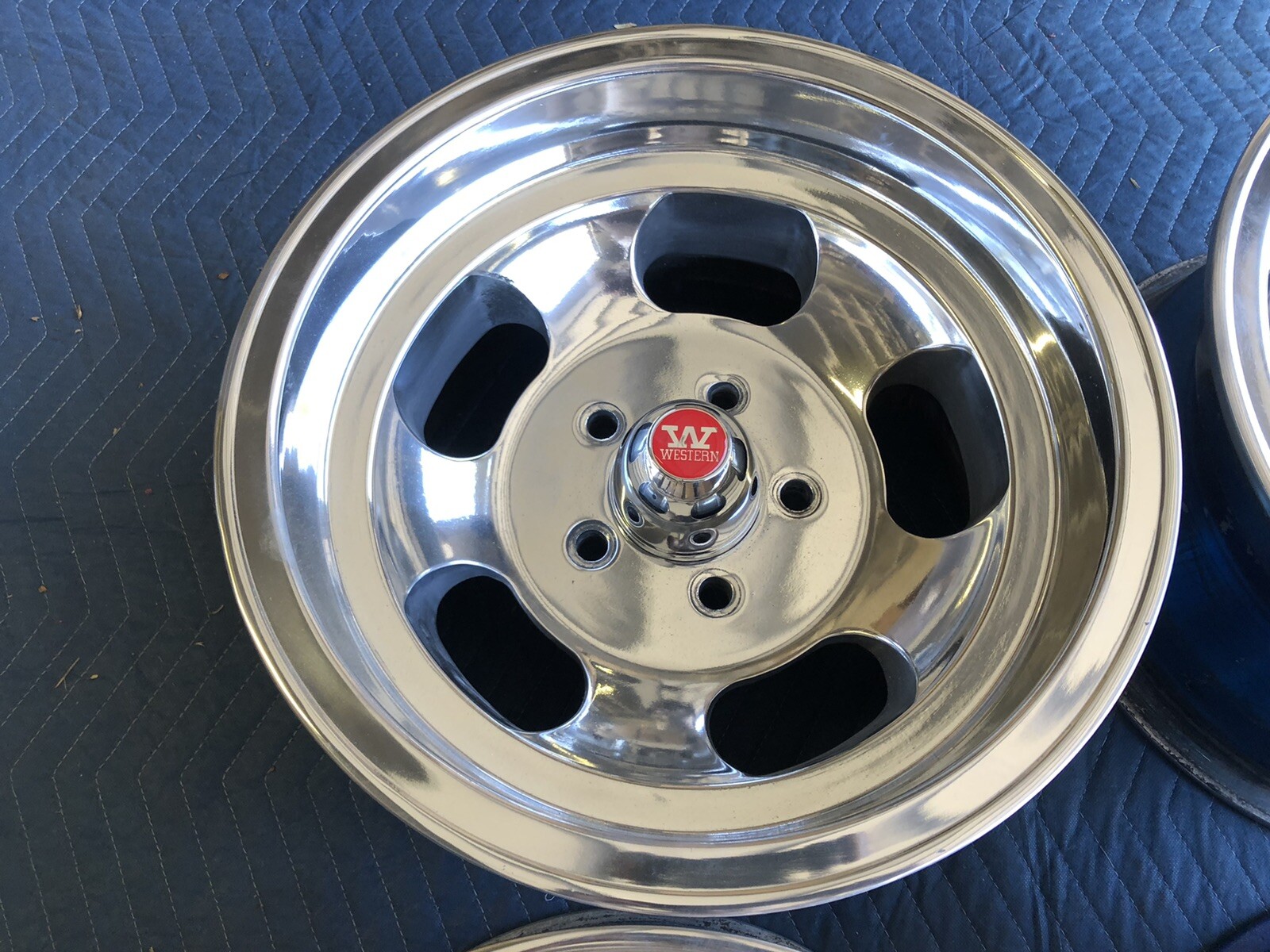 4 US INDY MAG STYLE 15x8 1/2 VINTAGE SPORT SLOT MAGS 4 3/4 CHEVY CAR ...