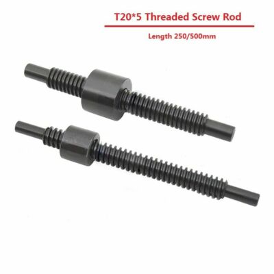 T20*5 Trapezoidal Right-Hand Threaded Screw Rod Length 250/500mm ,T20 ...