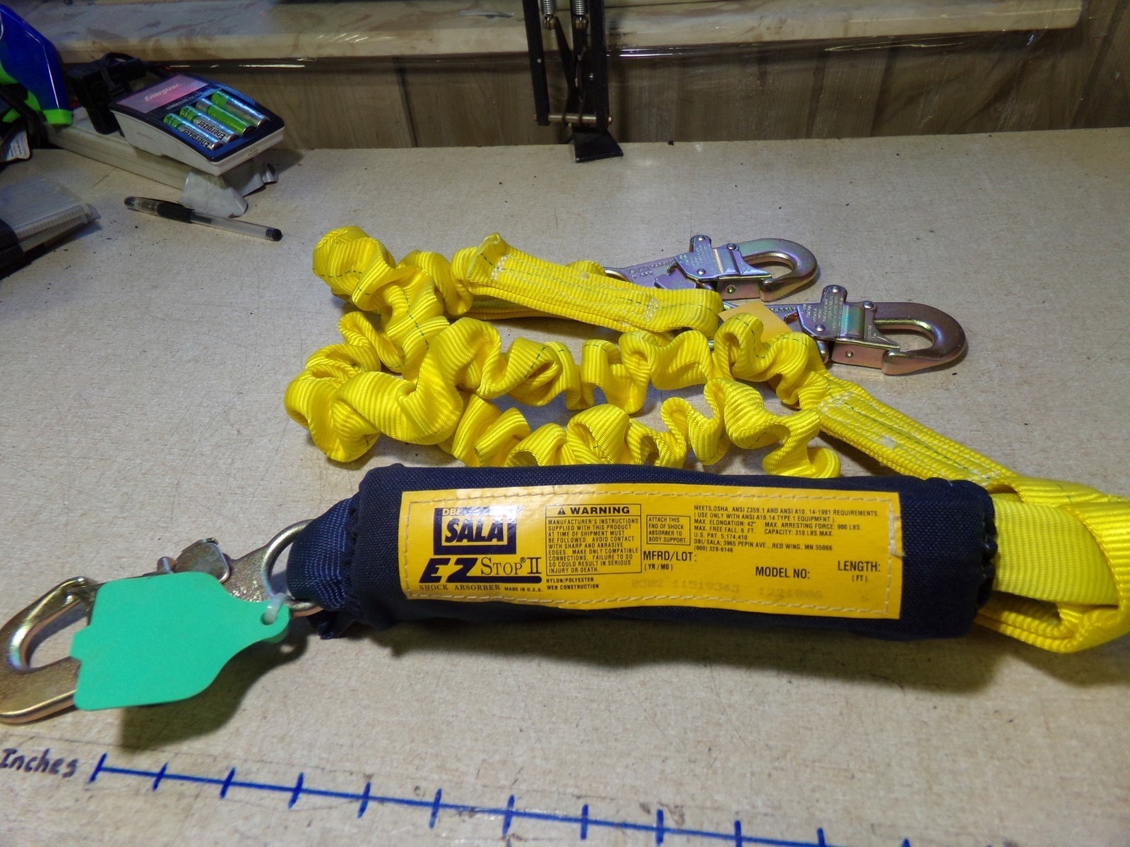 DBI SALA 1221006 6' EZ Stop ll Shock Absorber Cable Lanyard *FREE ...