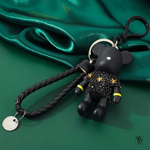 Bear Brick Inspired Keychain, Premium Collectible Toy Keyring Fun and ...