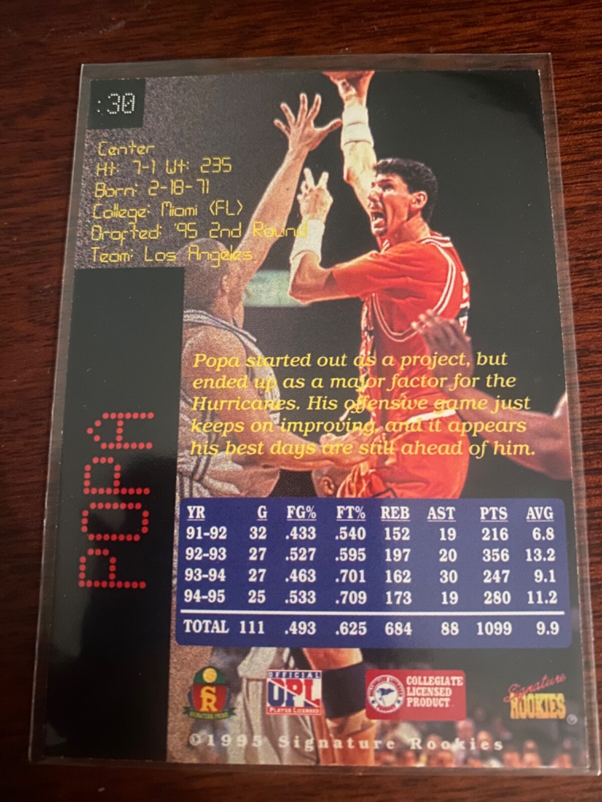 1995 signature rookies prime autograph #30 Constantin Popa | eBay