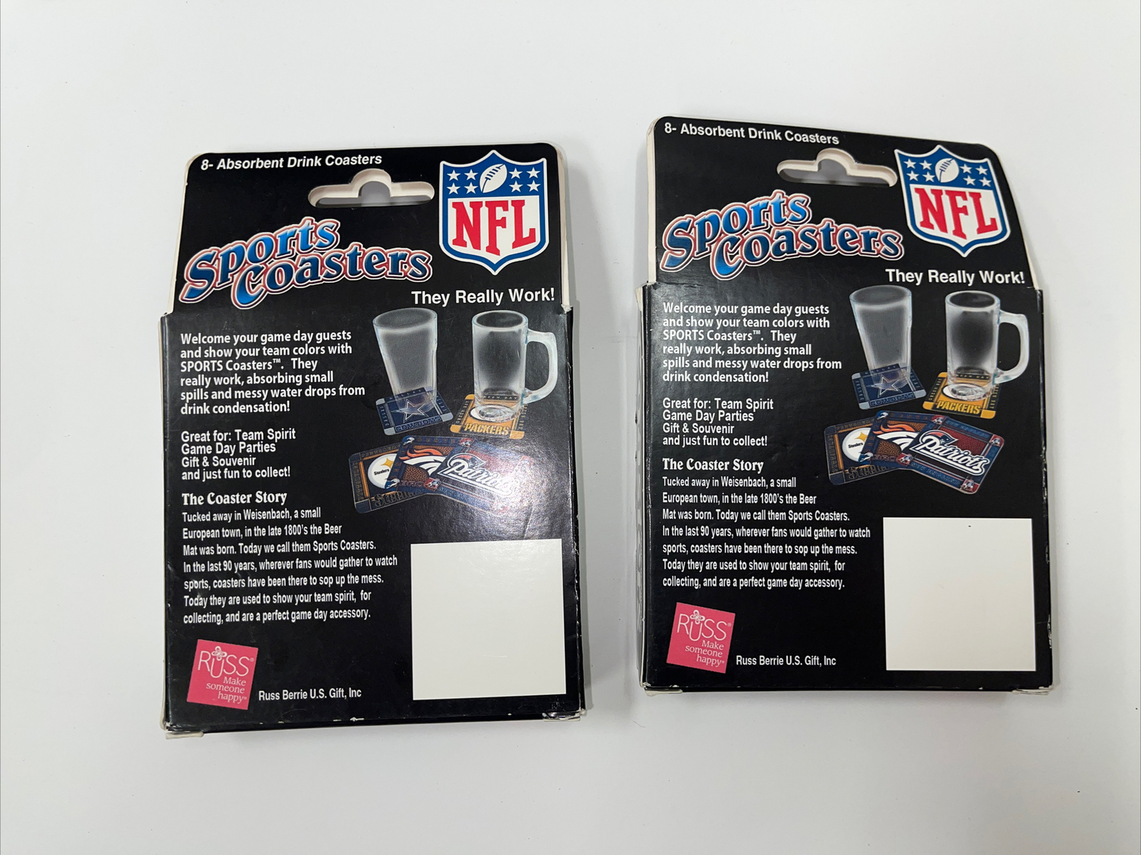 Indianapolis Colts Russ Absorbent Paper Coasters - Includes 2 Packages ...