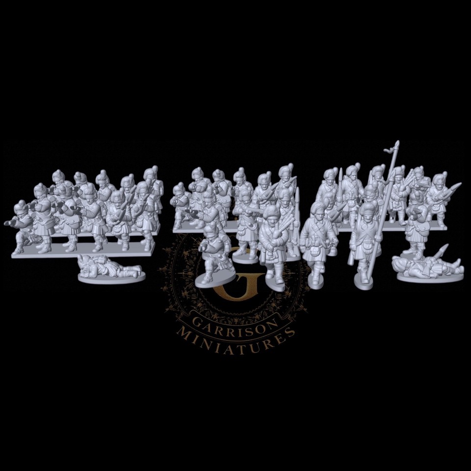 American War Independence AWI Black Watch Highlanders 15 & 13.5mm Epic ...