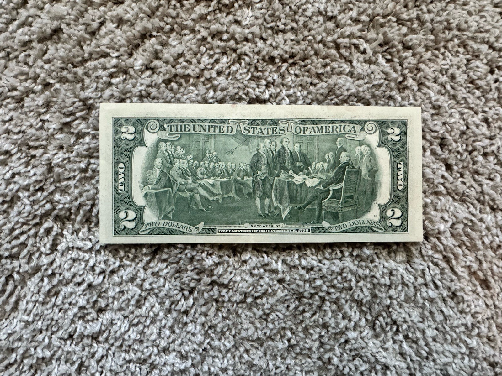 1976 $2 Dollar Bill Low Serial # With Double Digits, VERY RARE, U.S.A ...