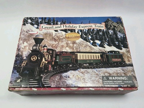 1996 GreatLand Holiday Express Train Battery Powered Model Train Set ...