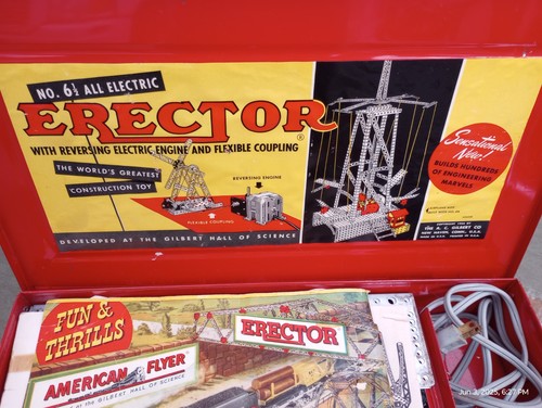 Vintage Erector Set 1954 NO. 6 1/2 All Electric | eBay