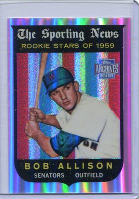 2001 Topps Archives Baseball Card of Bob Allison Washington Senators ...
