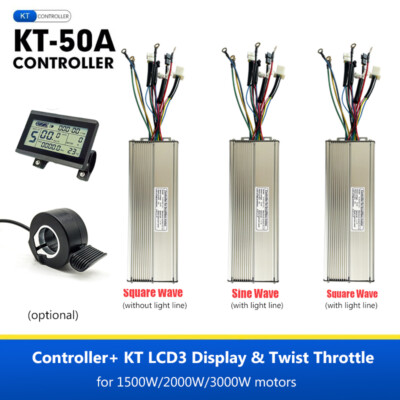 Electric Ebike 48V/60V/72V/90V KT 50A Controller +KT LCD3 Display ...