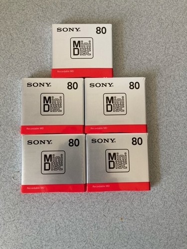 Sony MD Blank Minidisc 80 Minutes Recordable MD MDW80T 5 packs From ...