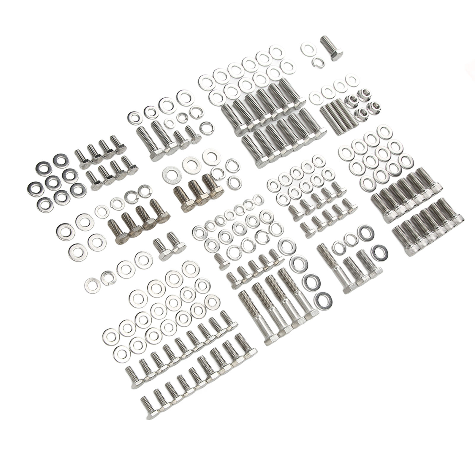 211pcs Engine Hex Kit Stainless Steel Long Lasting For SMALL BLOCK 265 ...