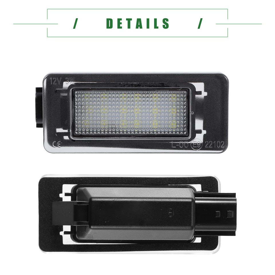 2 Pcs LED License Plate Light Rear Tag White Light for Nissan Altima ...