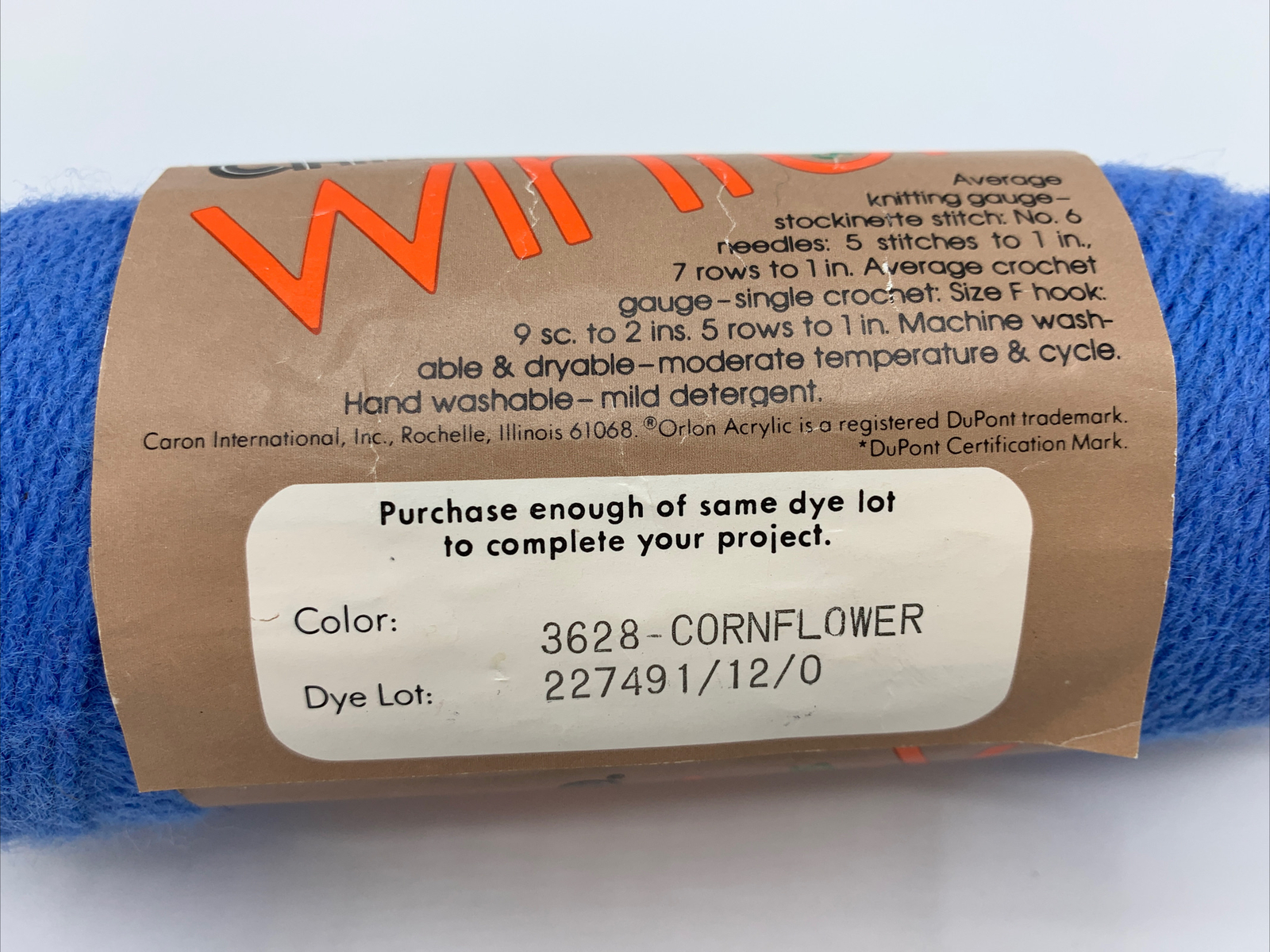 Caron Wintuk Acrylic Yarn 3 Ply 2 oz CORNFLOWER Blue Lot of 3 | eBay