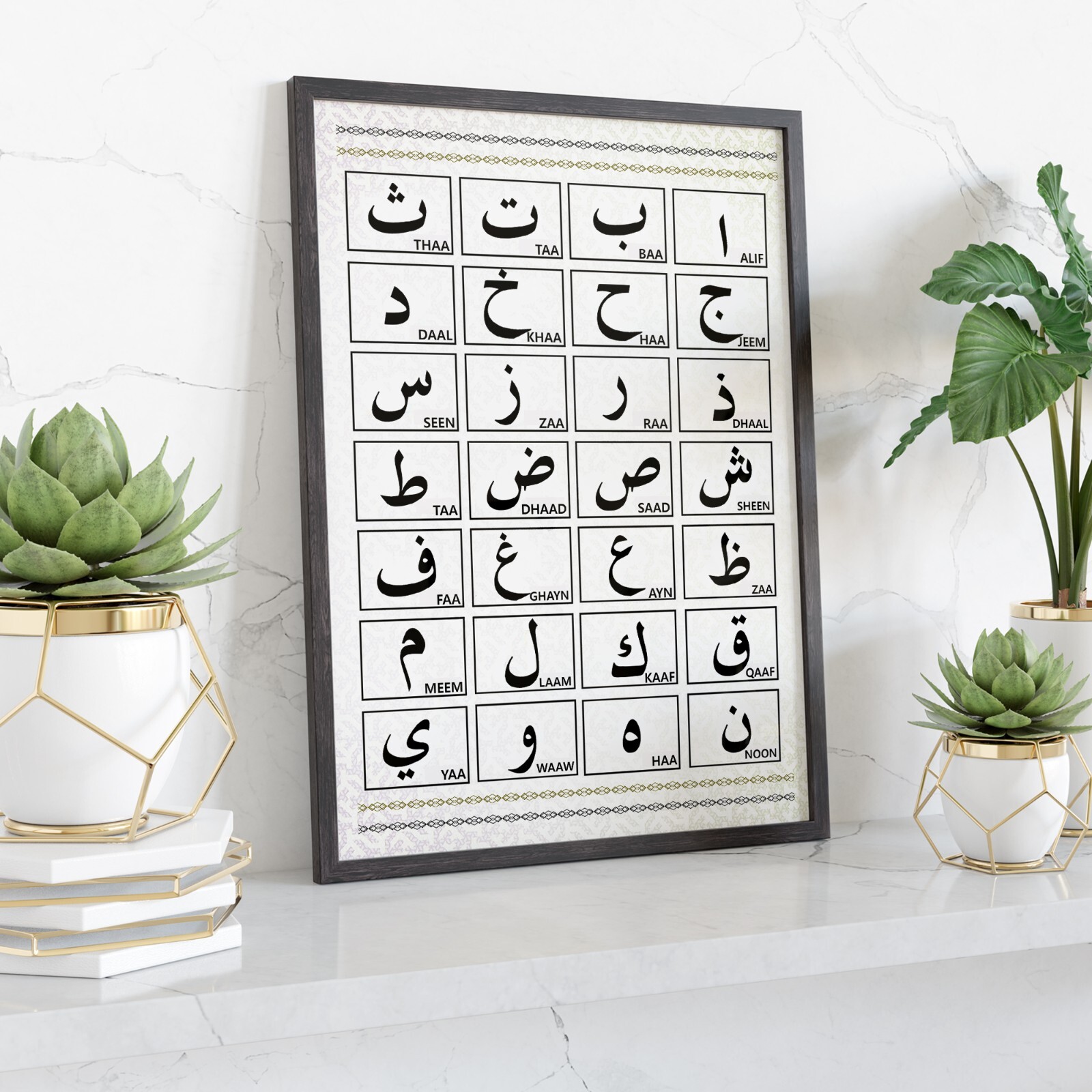 Arabic Alphabet Qaidah ALIF BA Poster Print for Children, Kids - A5 A4 ...