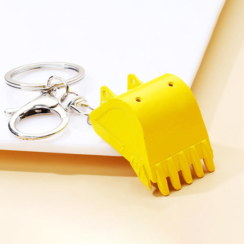 Creative Alloy Keychain Exquisite Personality Metal Excavator Bucket ...