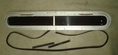 Boat Tinted Glass Sliding Port Window w/Sliding Screen 5 1/8" X 38 1/8 ...