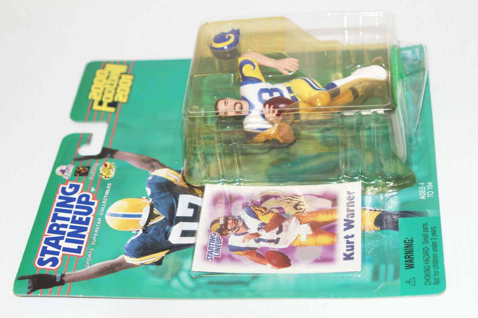 Kurt Warner - St Louis Rams 2000 2001 Starting Lineup Figure (Yellow ...
