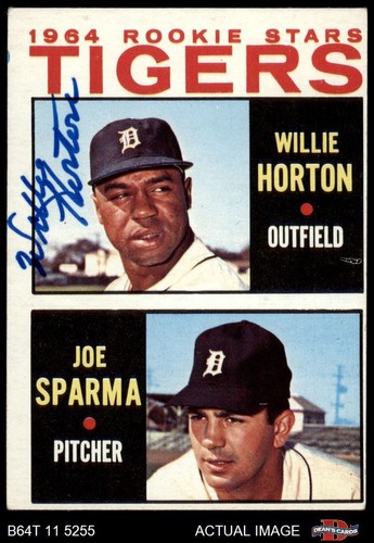 1964 Topps #512 Willie Horton / Joe Sparma Tigers RCs RC AUTO Signed | eBay